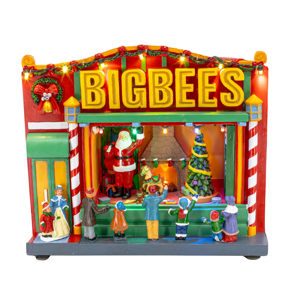 BigBees Retro Department Store Christmas Village – Animated Building – fgsquarevillage