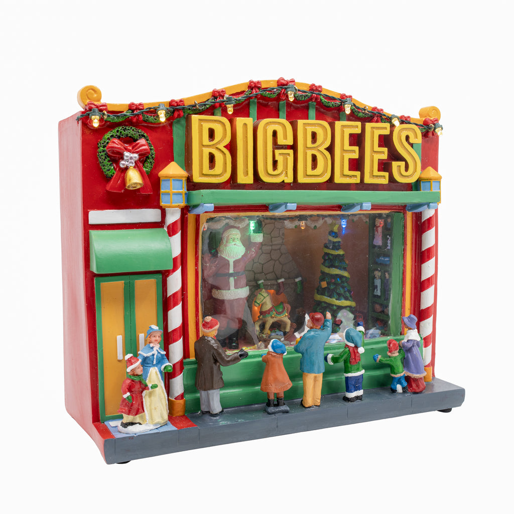 BigBees Retro Department Store Christmas Village – Animated Building – fgsquarevillage