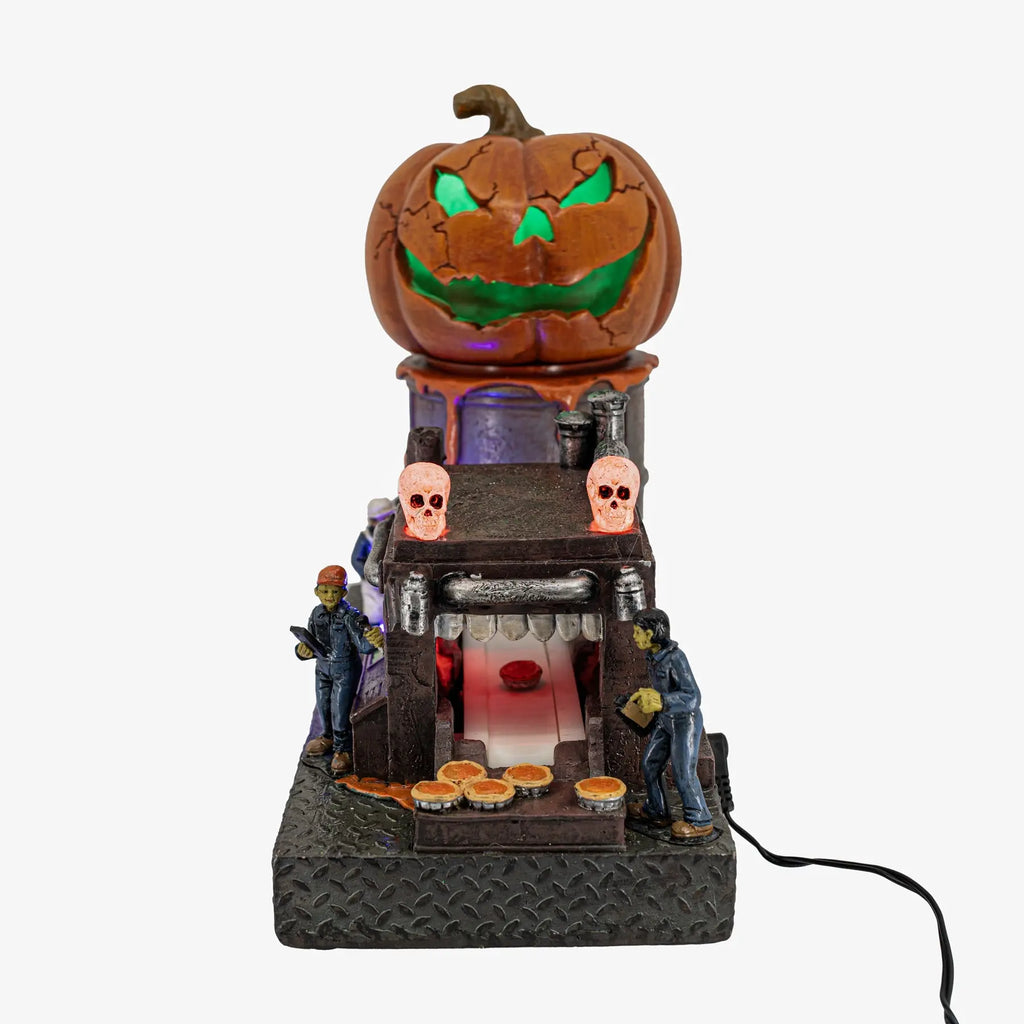 Animated Pumpkin Pie Factory Halloween Village – Lighted Bakery ...